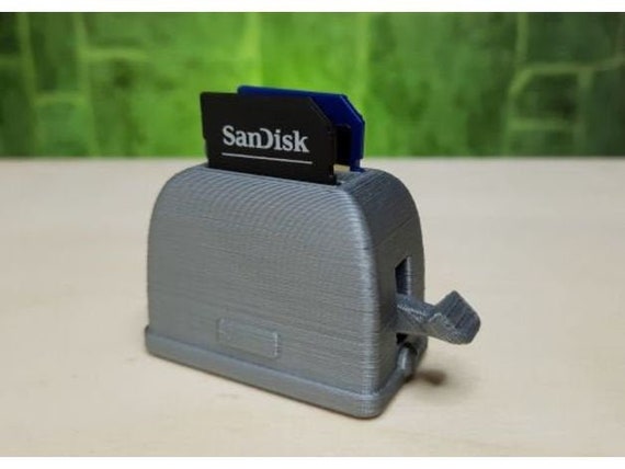Sd Card Toaster Print in Place. STL File for 3D Printing - Etsy UK
