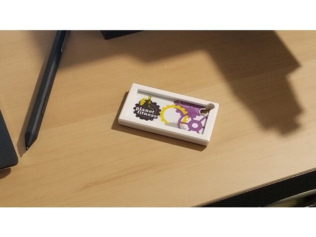 Small Keychain Card Holder. STL File for 3D Printing Digital Download ...