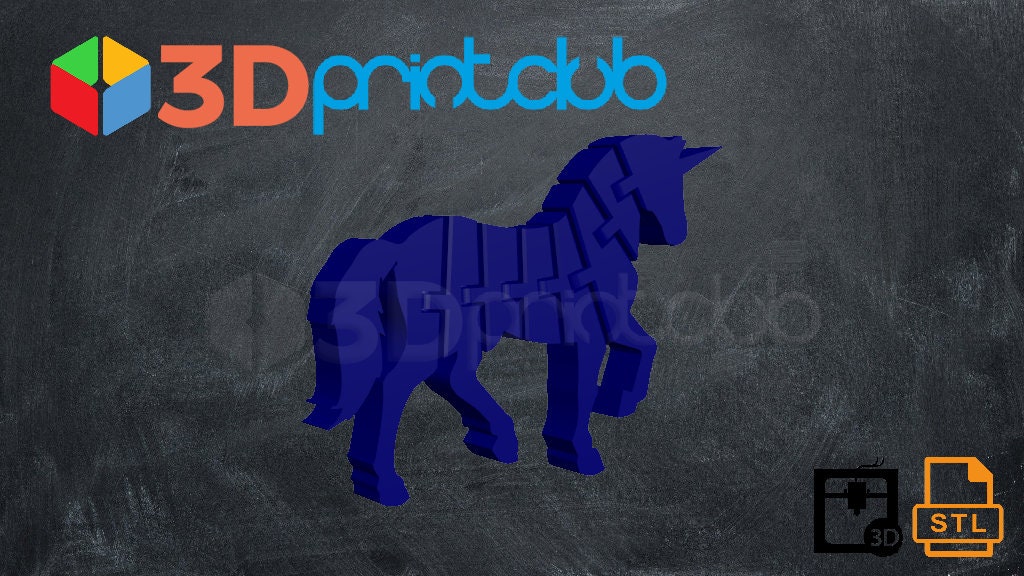 Flexi-horse. 3d Toy. STL File for 3D Printing Digital Download 47 2 - Etsy