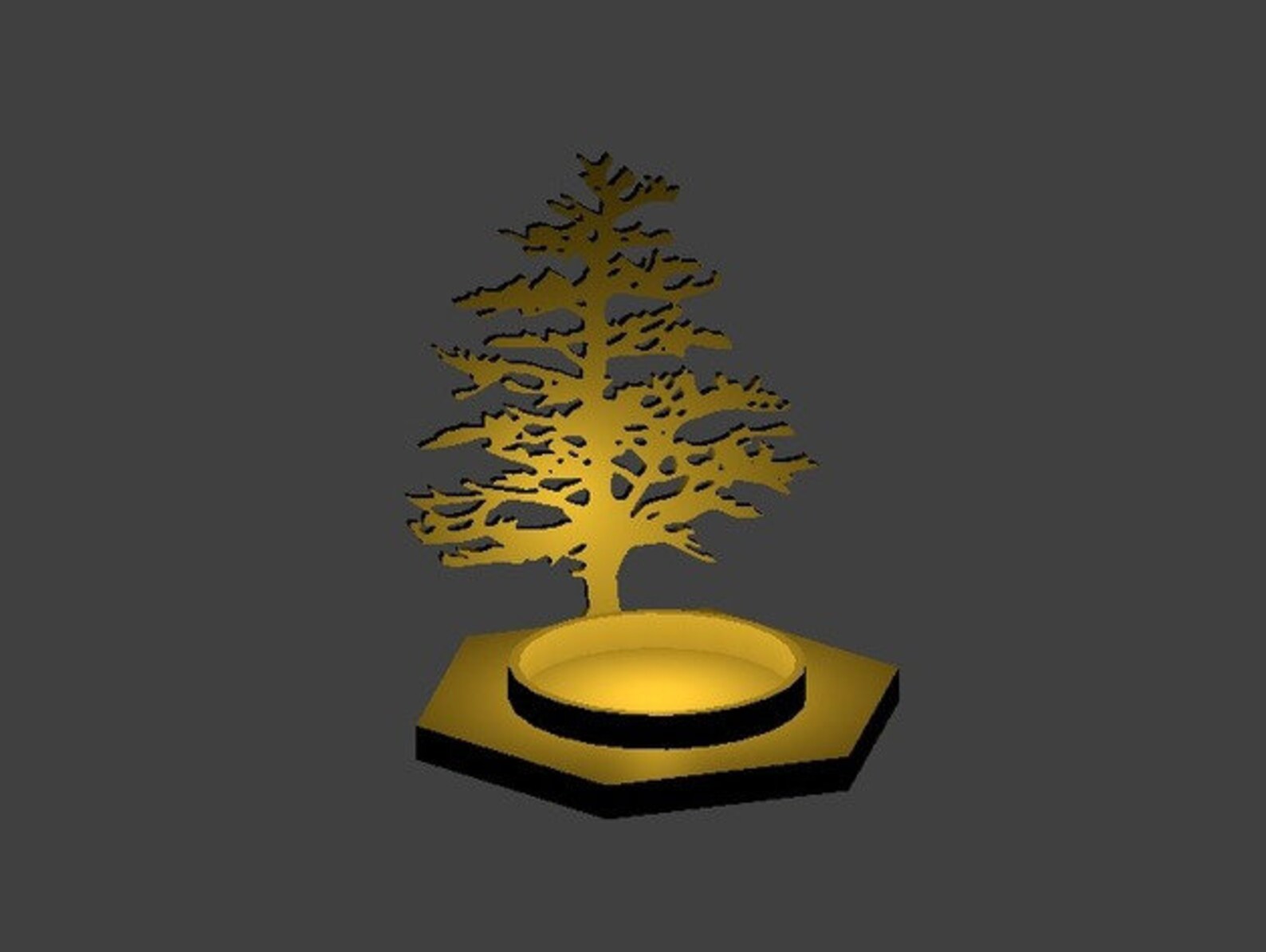 Pine Shadow Candle.stl File for 3D Printing Digital - Etsy