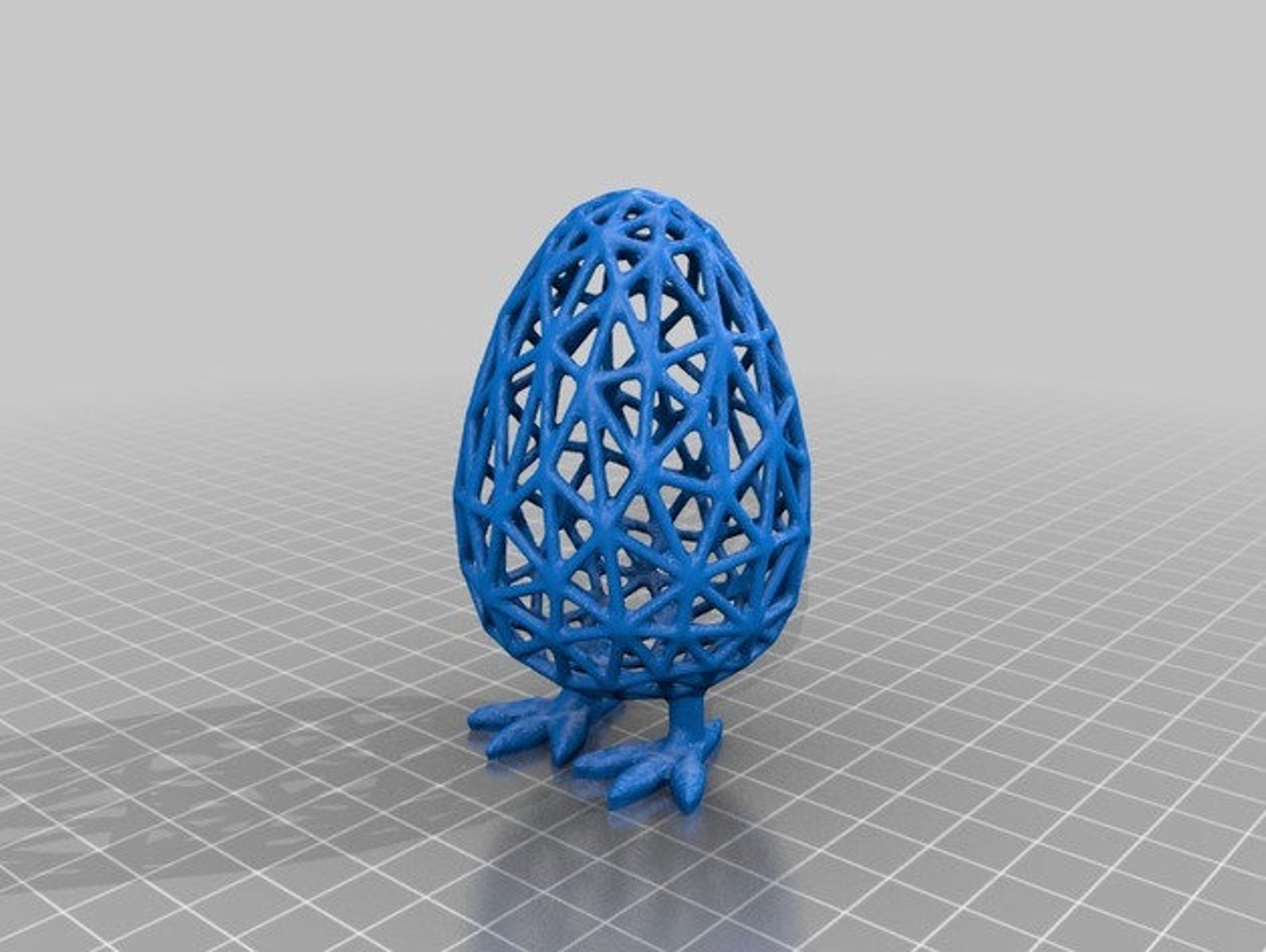 Wireframe Easter Egg. STL File for 3D Printing Digital - Etsy