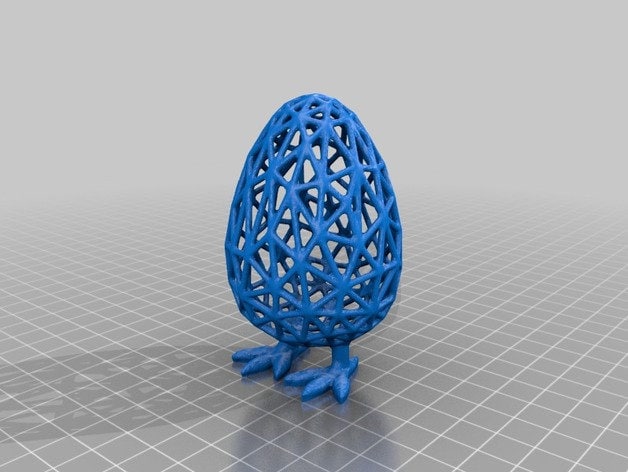 Wireframe Easter Egg. STL File for 3D Printing Digital - Etsy