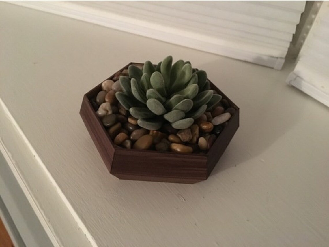 Hexagonal Succulent Planter. STL File for 3D Printing - Digital ...
