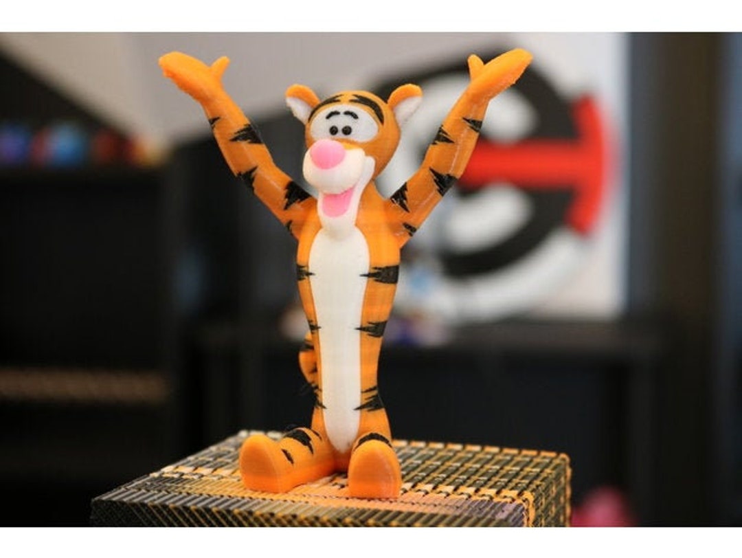 4 Color Tigger - Multi Material Torture Test. STL File for 3D Printing ...