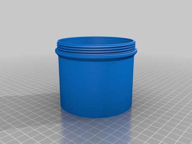 Customizable Round Box With Threaded Lid. STL File for 3D - Etsy