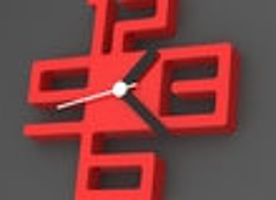 Modern clock. STL File for 3D Printing Digital Download. | Etsy