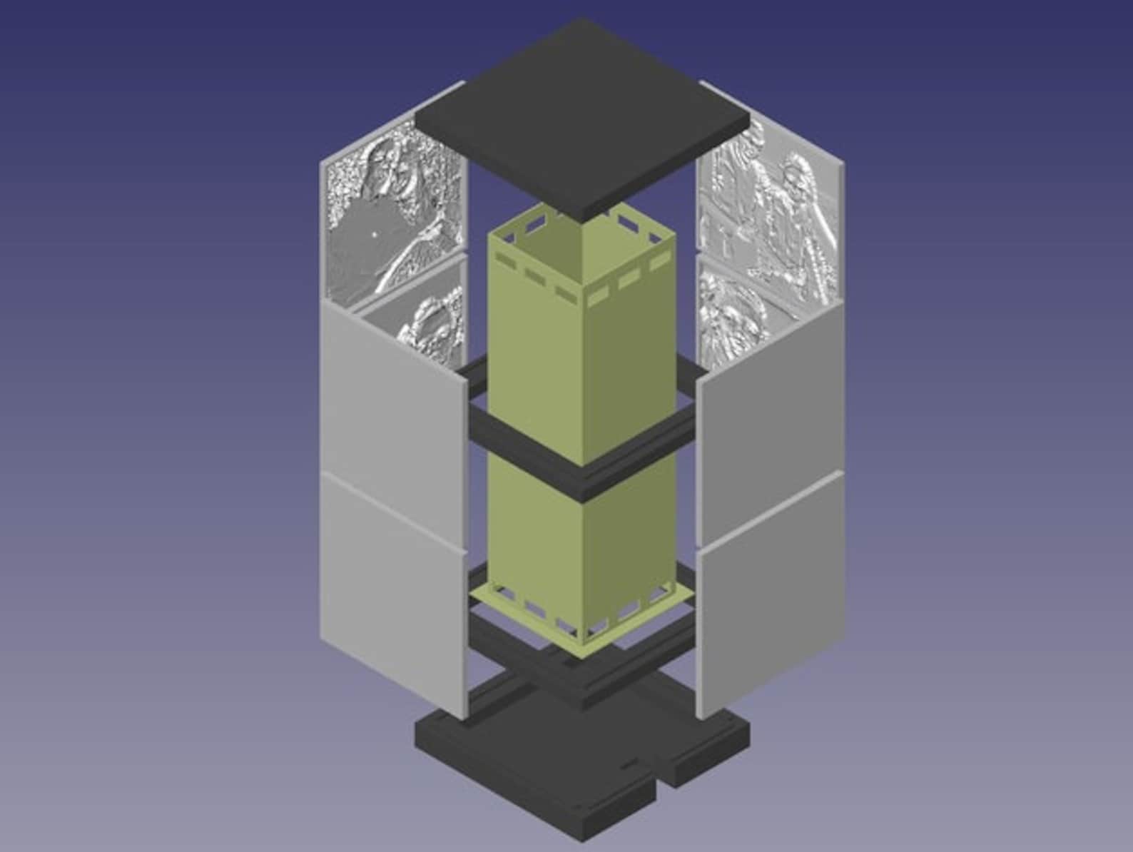 Lithophane Lamp. STL File for 3D Printing Digital Download. - Etsy