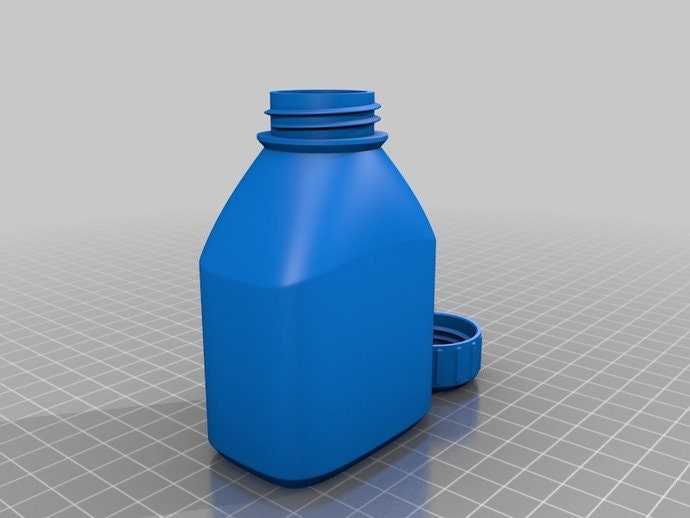 3d Printable Bottle and Screw Cap. STL File for 3D Printing - Etsy