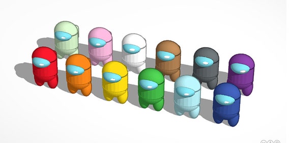 Among Us Set STL Files for 3D Printing. Printable File. 3D | Etsy