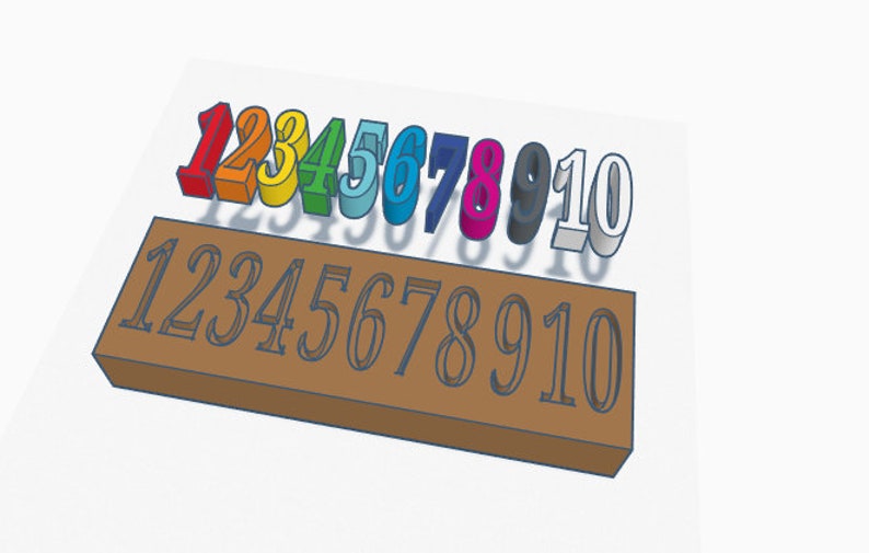 Stl 3d Models of NUMBERS for 3d Printer. 3d Model. STL OBJ - Etsy