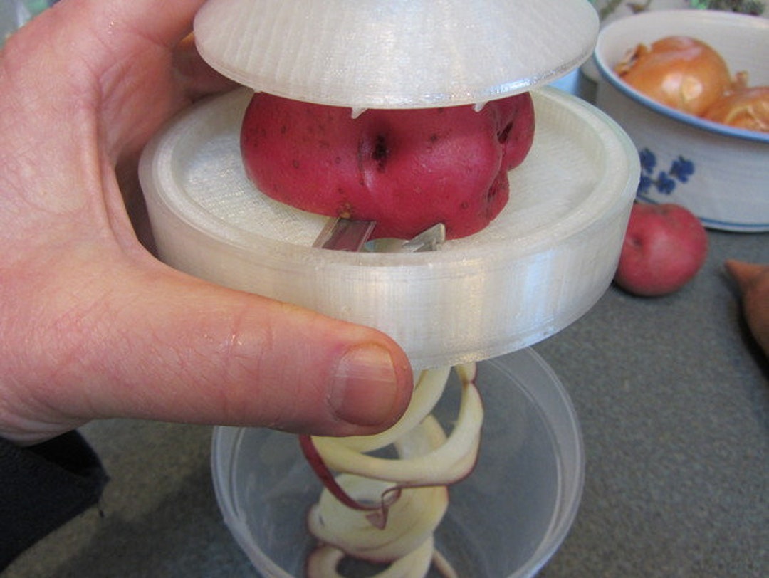 Spiral Vegetable Cutter. STL File for 3D Printing - Digital Download ...