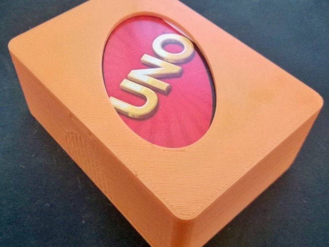 Uno Card Box Deck Holder Kartenschachtel. STL File for 3D Printing ...