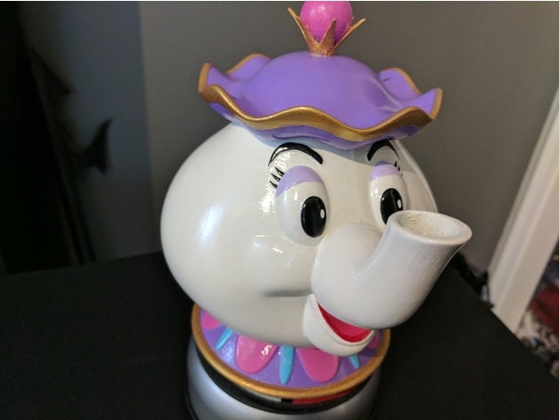 Mrs Potts Container! [beauty and the Beast]. STL File for 3D Printing ...