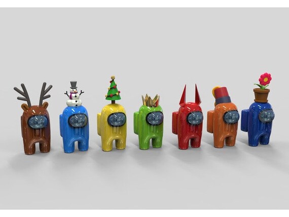 Among Us Set Stl Files For 3d Printing Printable File 3d Etsy