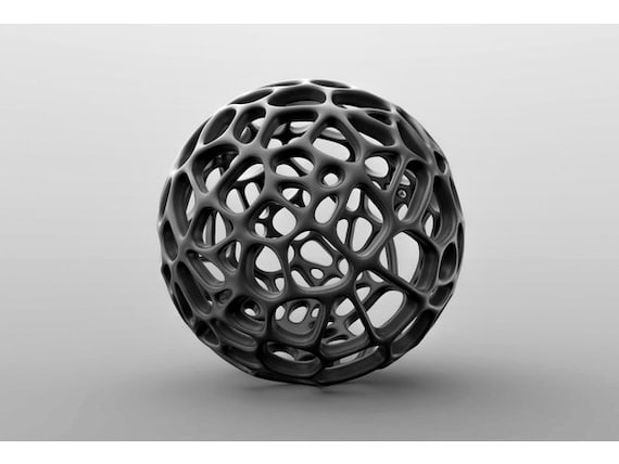 Generative Design. Voronoi Sphere lq Version. STL File for - Etsy