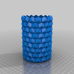 Honeycomb Vase Parametric. STL File for 3D Printing - Digital Download ...