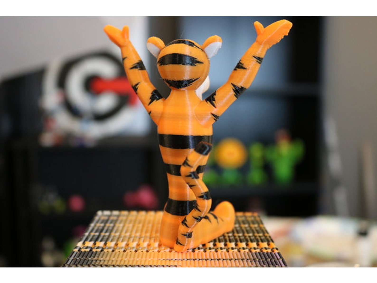 4 Color Tigger Multi Material Torture Test. STL File for 3D - Etsy