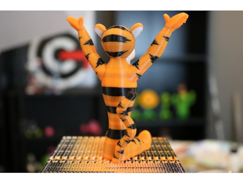 4 Color Tigger Multi Material Torture Test. STL File for 3D - Etsy