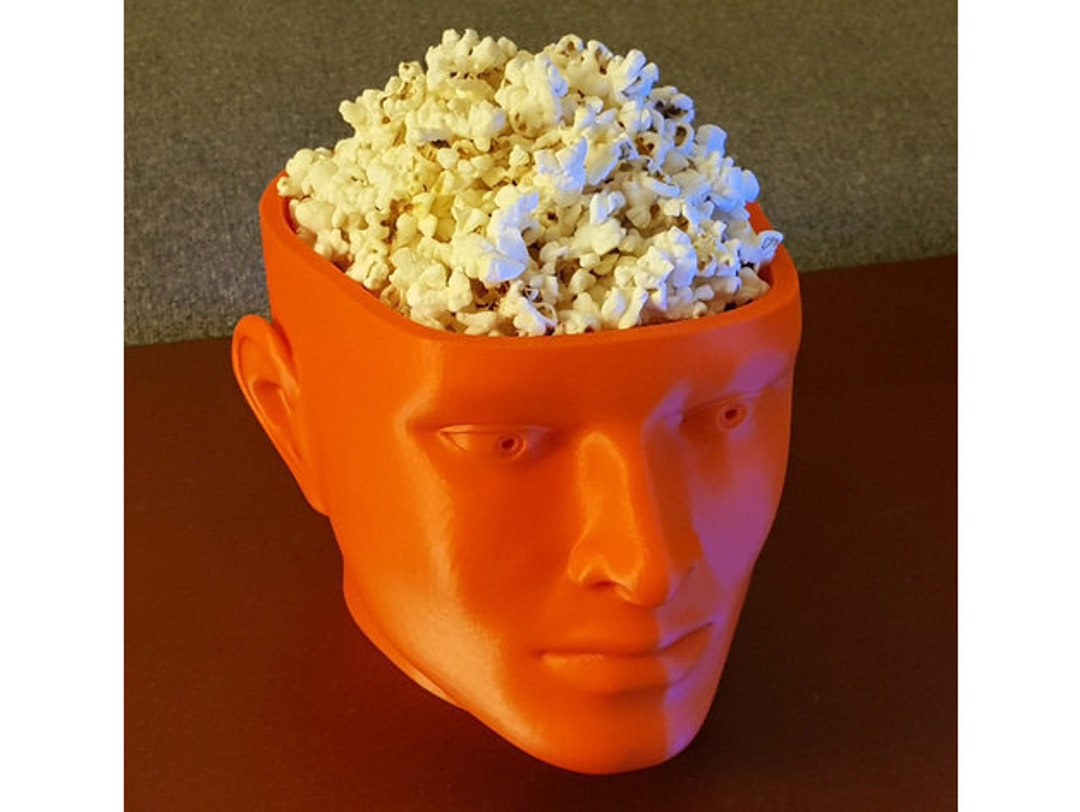 Binge Watcher's Popcorn Bowl. STL File for 3D Printing - Digital ...