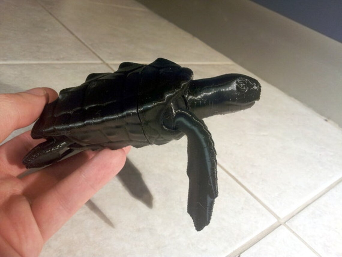 Loggerhead Sea Turtle poseable. STL File for 3D Printing - Etsy