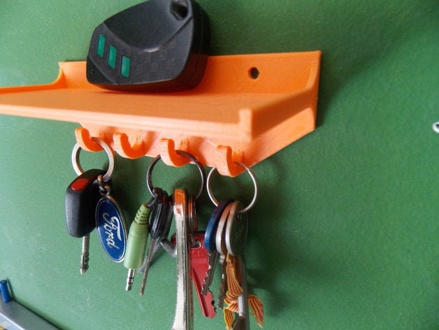 Key Holder With Shelf. STL File for 3D Printing Digital - Etsy