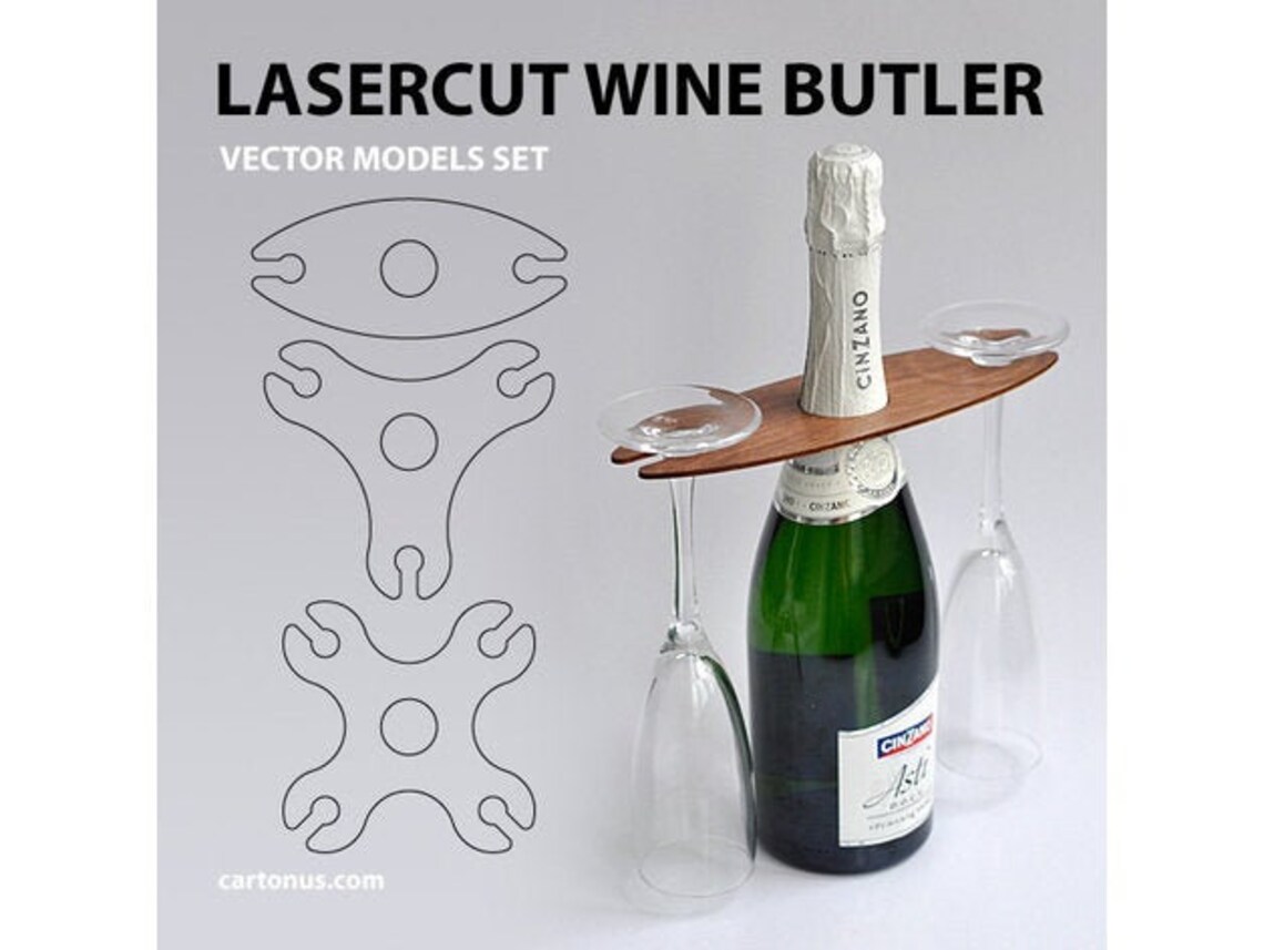 Wine Butler. STL File for 3D Printing - Digital Download. - Etsy