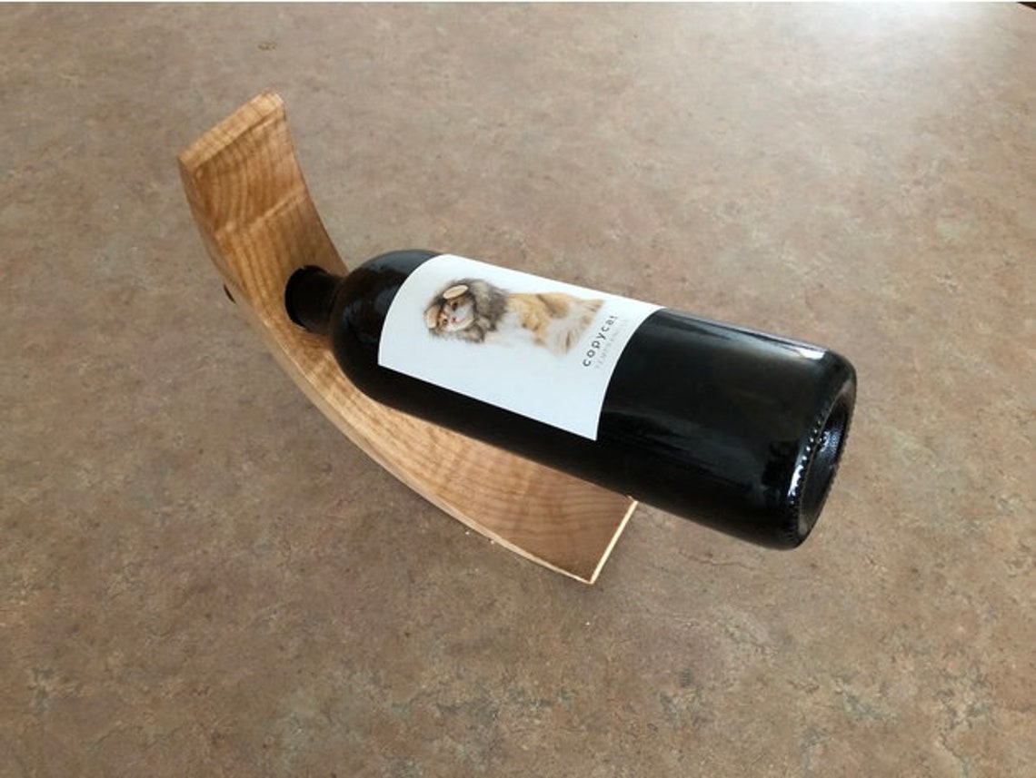 Curved Balancing Wine Holder. STL File for 3D Printing - Etsy UK