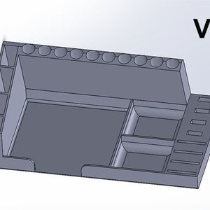 Desktop Organizer - Pencil Holder. STL File for 3D Printing - Digital ...