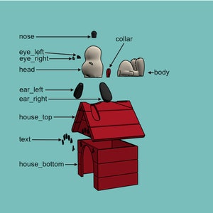 Snoopy. STL File for 3D Printing - Digital Download. - Etsy