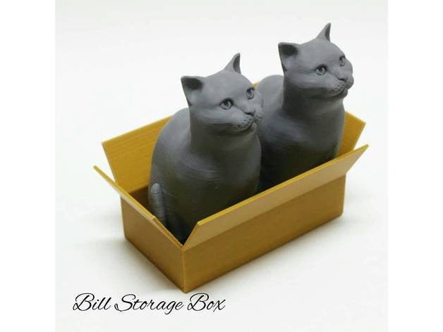 Bill Storage Box. STL File for 3D Printing Digital Download. - Etsy