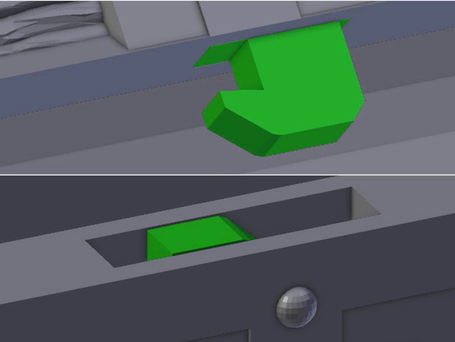 Hinged Chest With Working Lock and Wood Texture. STL File for 3D ...