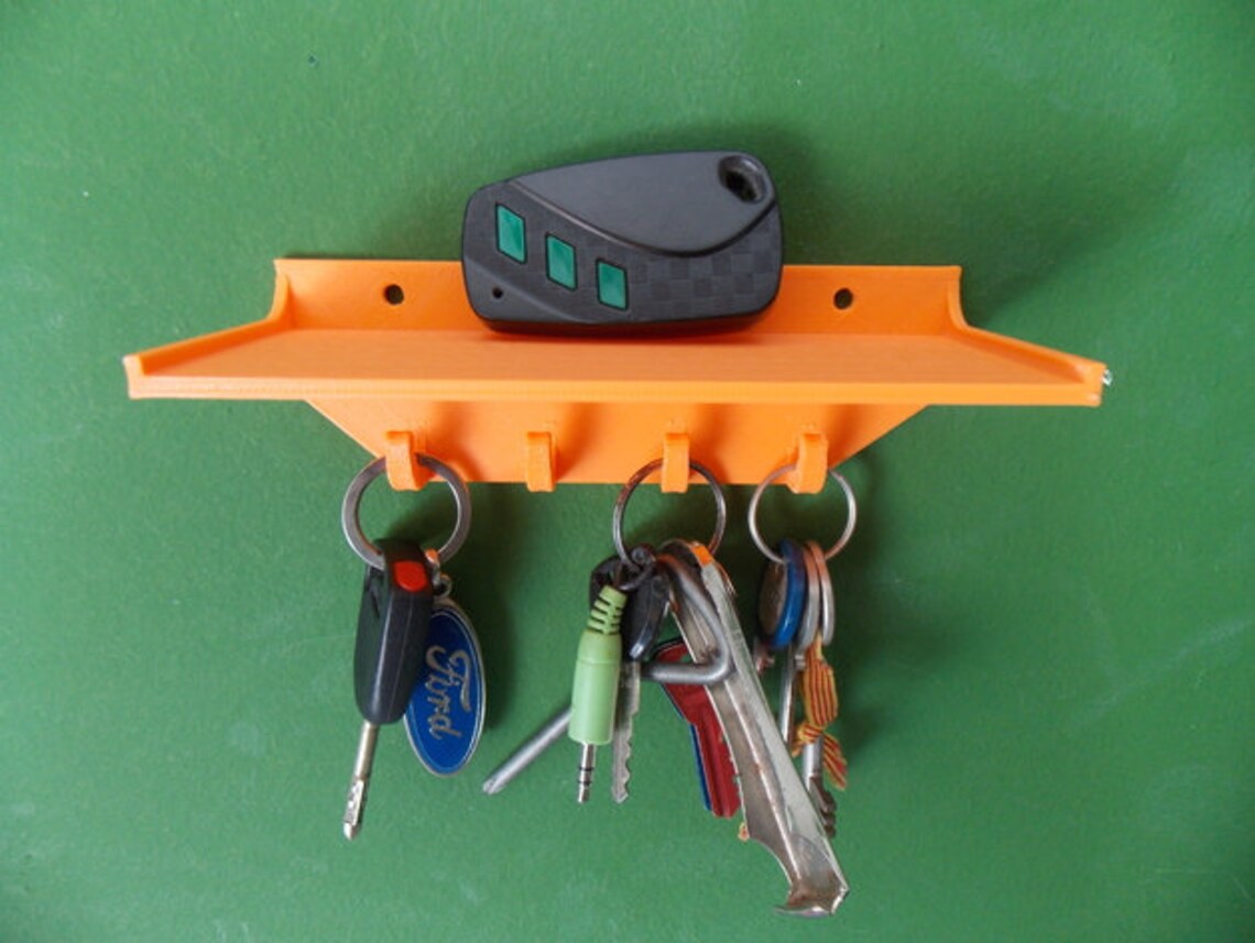 Key Holder With Shelf. STL File for 3D Printing Digital - Etsy