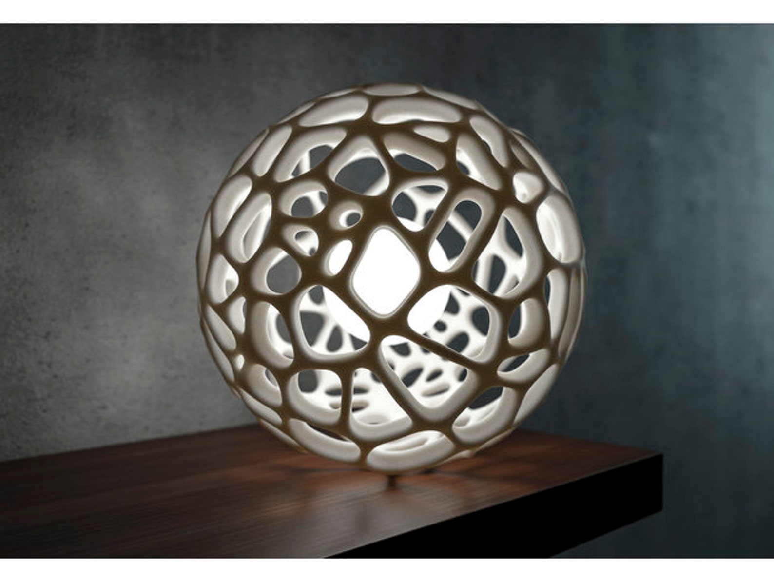 Generative Design. Voronoi Sphere (lq) Version. STL File for 3D ...