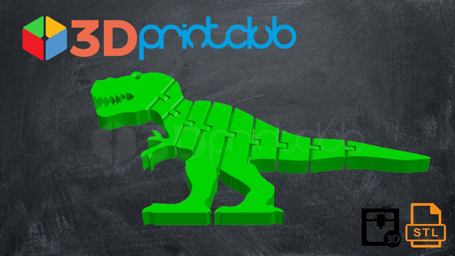 Flexi-trex. 3d Toy. STL File for 3D Printing Digital Download. 50 2 - Etsy