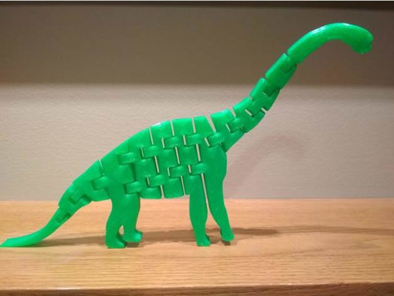Flexi-brachiosaurus 3d Toy. STL File for 3D Printing Digital - Etsy ...