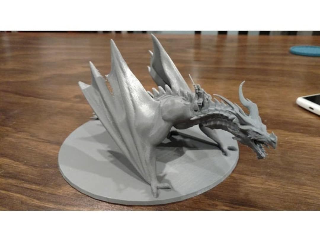 Dragon With Rider. STL File for 3D Printing - Digital Download. - Etsy