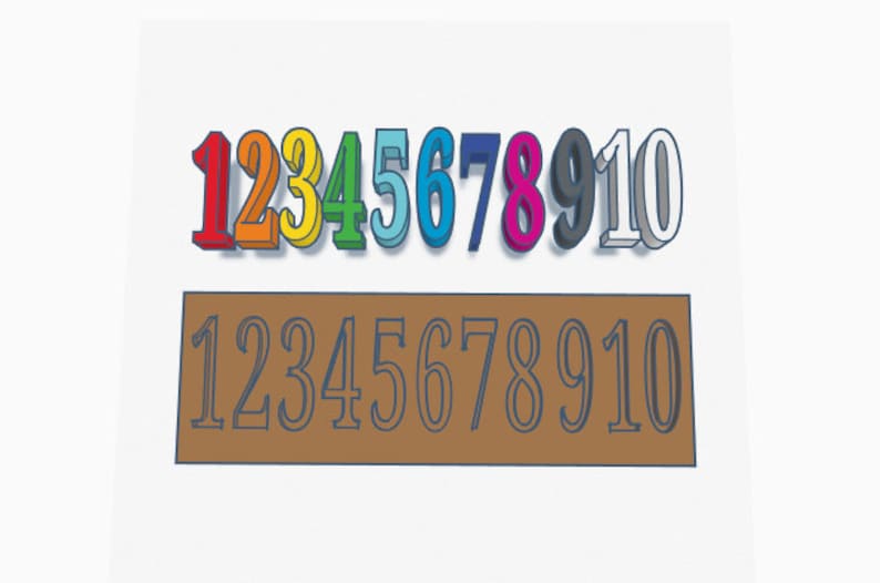 Stl 3d Models of NUMBERS for 3d Printer. 3d Model. STL OBJ - Etsy