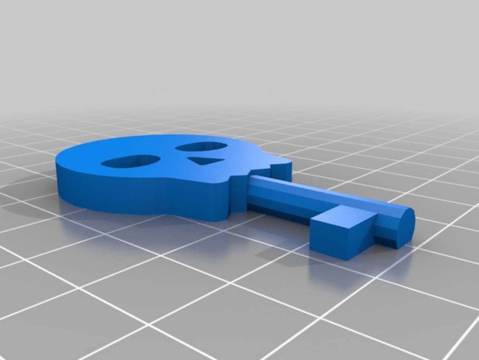 Hinged Chest With Working Lock and Wood Texture. STL File for 3D ...