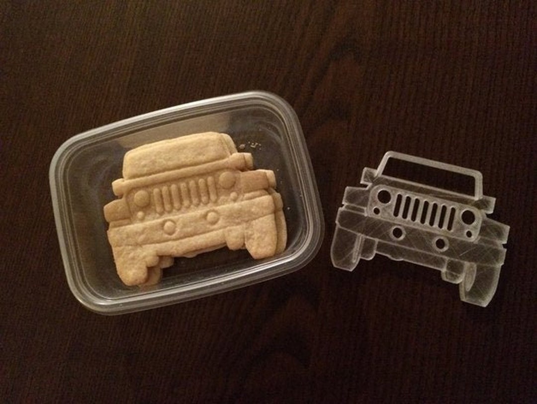 Jeep Wrangler Cookie Cutter. STL File for 3D Printing - Digital ...