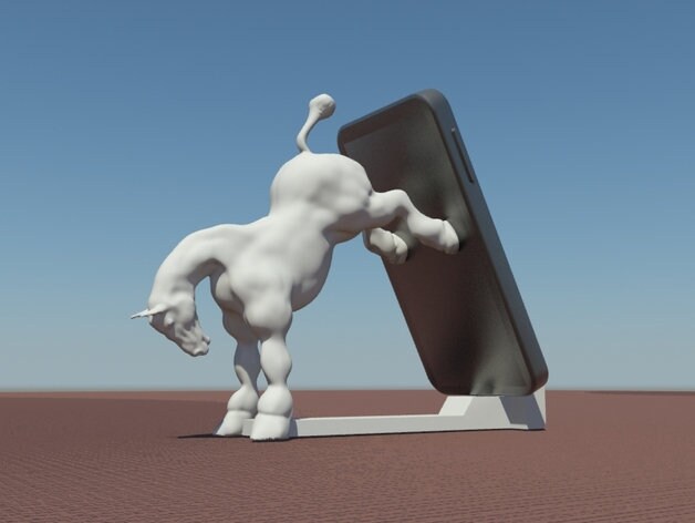 Horse Cell Phone Stand. STL File for 3D Printing Digital - Etsy