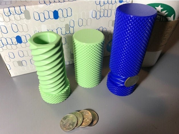 Knurled Twist Container. STL File for 3D Printing Digital Download. - Etsy