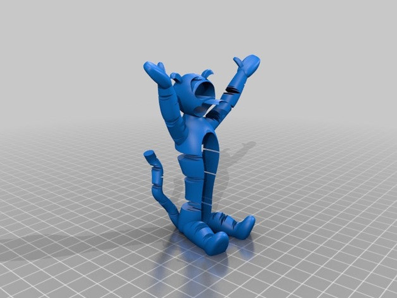 4 Color Tigger Multi Material Torture Test. STL File for 3D - Etsy