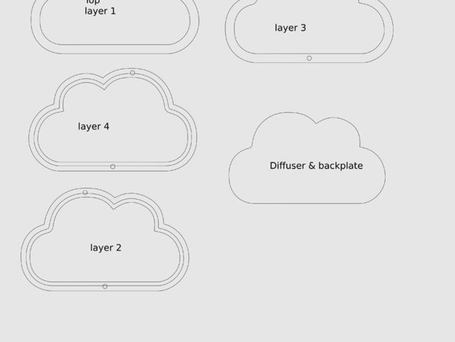 Weather Forecast Cloud. STL File for 3D Printing - Digital Download. - Etsy