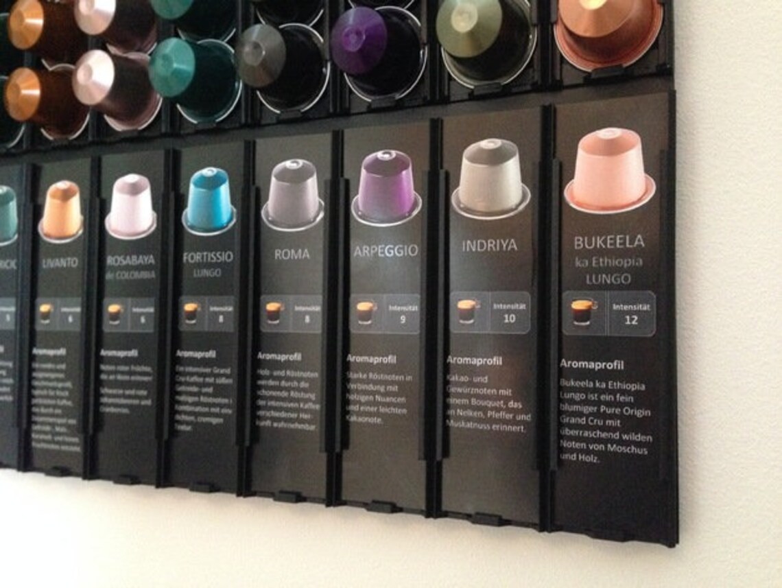 Label Holder for Nespresso Capsule Holder. STL File for 3D - Etsy