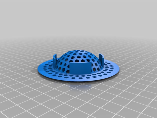 Customizable Geodesic Kitchen Sink Drain Strainer. STL File for 3D ...