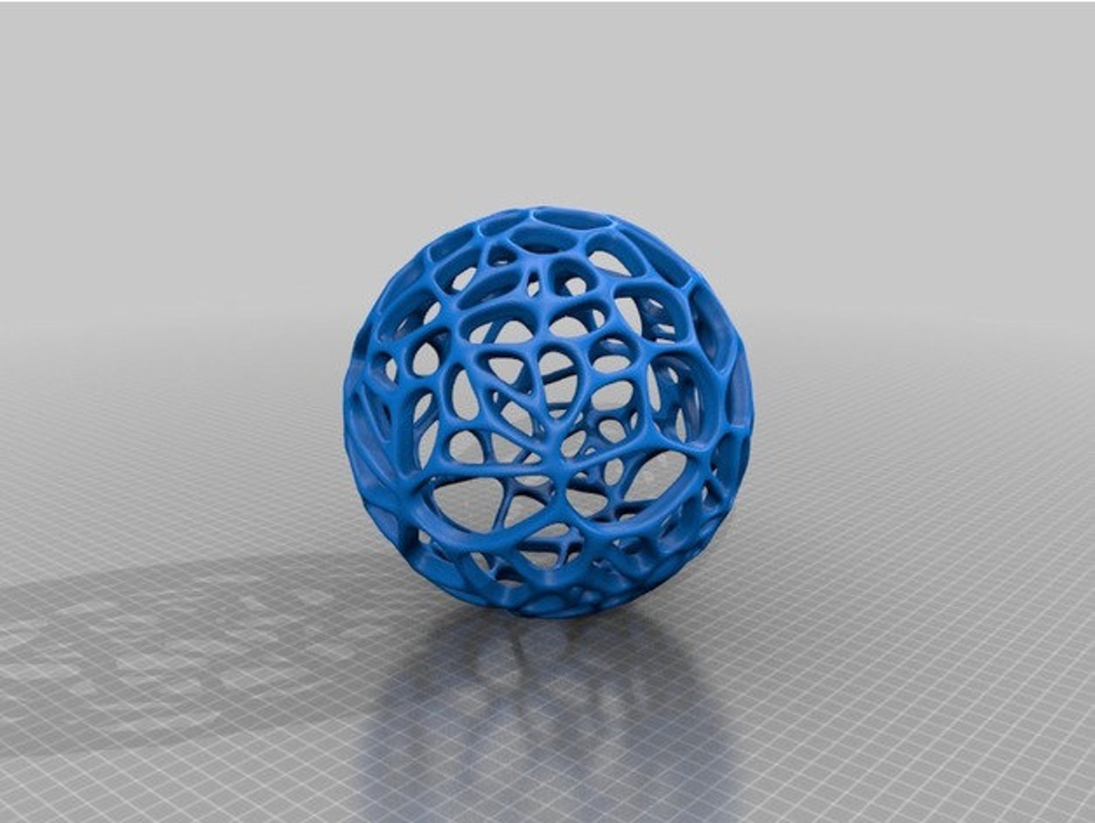 Generative Design. Voronoi Sphere (lq) Version. STL File for 3D ...