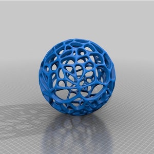 Generative Design. Voronoi Sphere (lq) Version. STL File for 3D ...