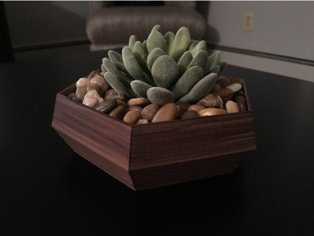 Hexagonal Succulent Planter. STL File for 3D Printing - Digital ...