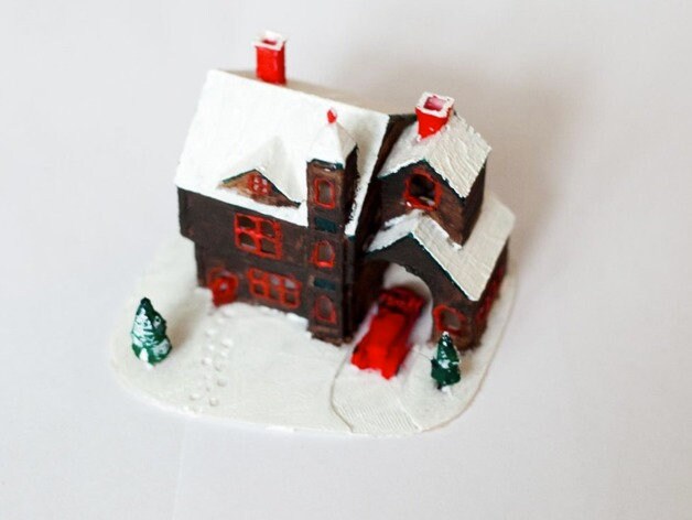 Christmas House. STL File for 3D Printing Digital Download. | Etsy UK