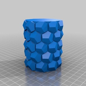 Honeycomb Vase Parametric. STL File for 3D Printing - Digital Download ...